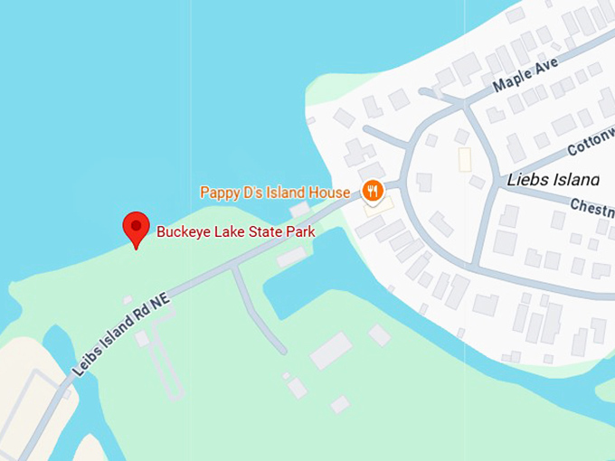 16. buckeye lake state park map