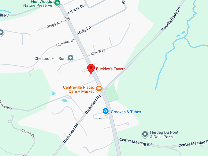 16. buckley's tavern map