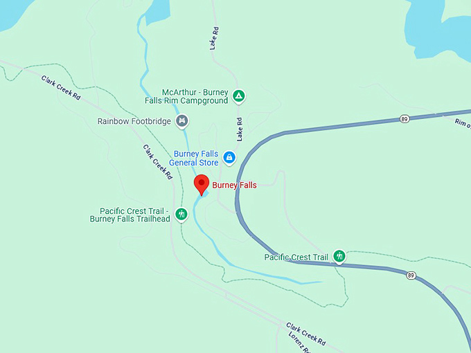 16. burney falls map