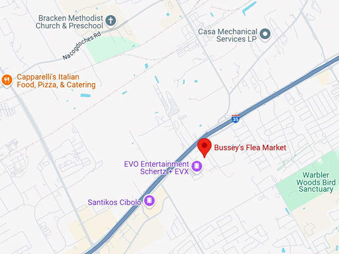 16. bussey's flea market map