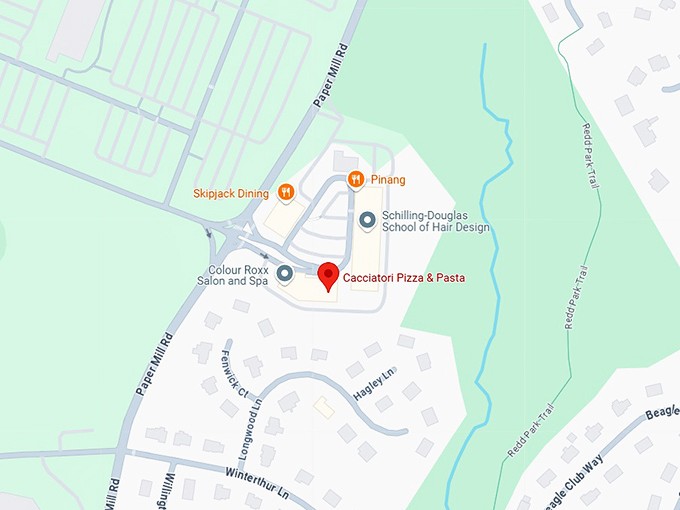 16. cacciatori pizza & pasta map