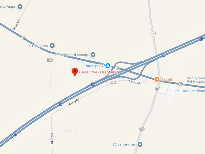 16. caesar creek flea market map