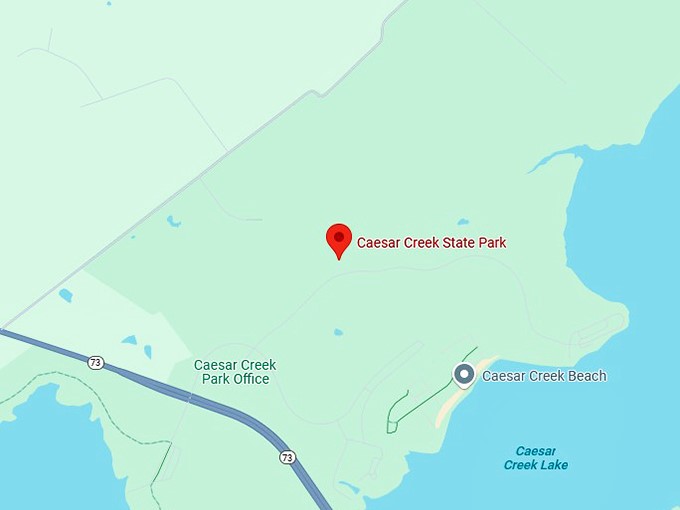 16. caesar creek state park map
