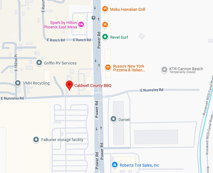 16. caldwell county bbq map