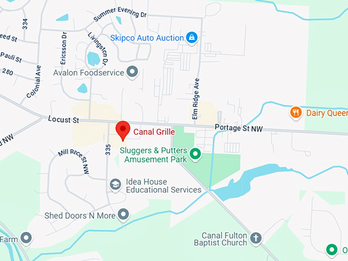 16. canal grille map