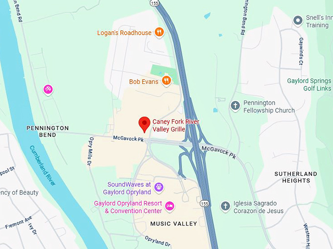 caney fork river valley grille map