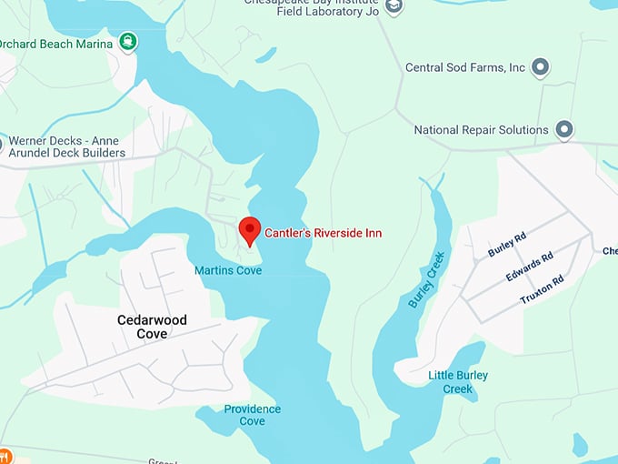 16. cantler's riverside inn map