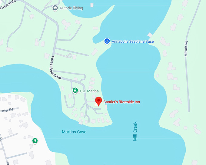 16. cantler's riverside inn map