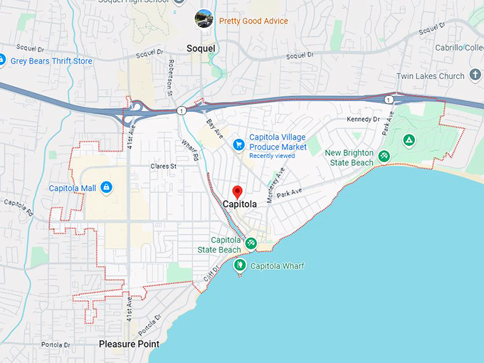 16. capitola village ca map