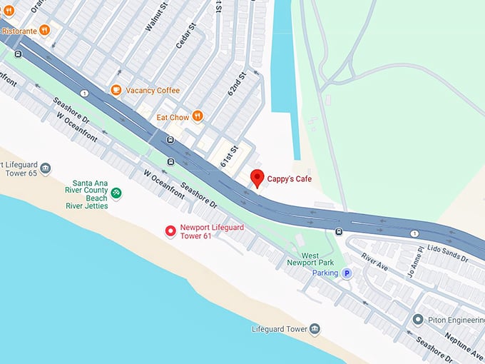 16. cappy's cafe map