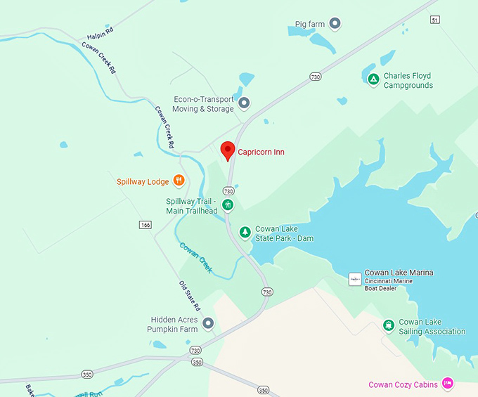 16. capricorn inn map