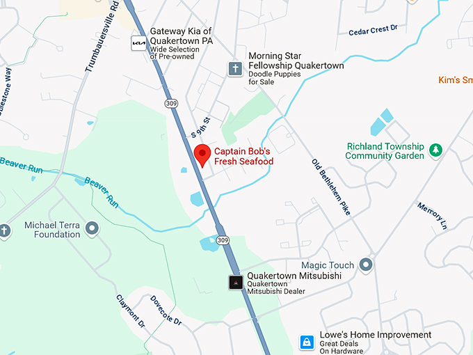 16. captain bob's fresh seafood map