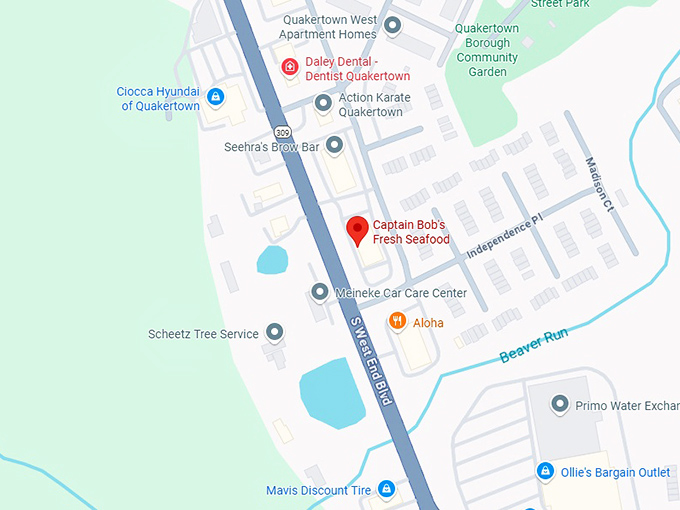 16. captain bob's fresh seafood map