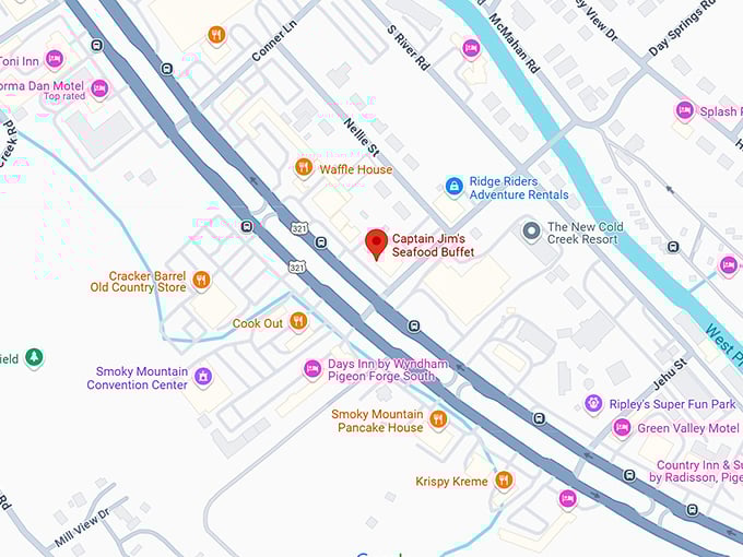 16. captain jim's seafood buffet map