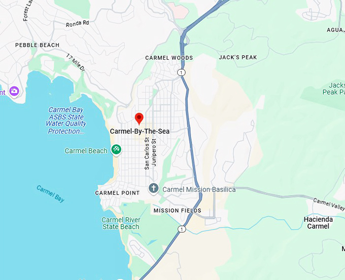 16. carmel by the sea map