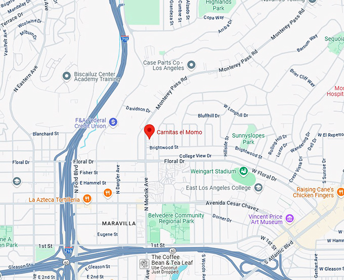 carnitas el momo map