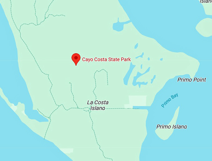 16. cayo costa state park map