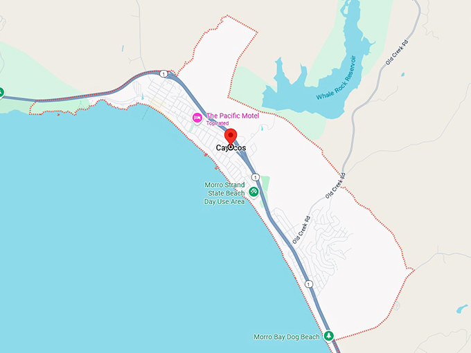 16. cayucos map
