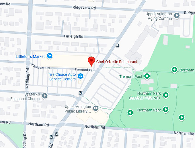 16. chef o nette restaurant map