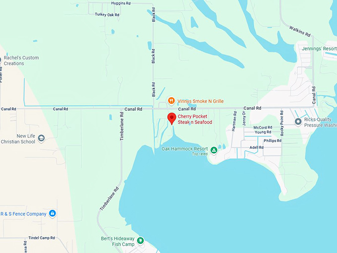 16. cherry pocket steak n seafood map