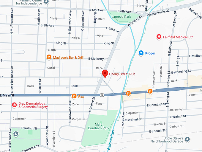 cherry street pub map