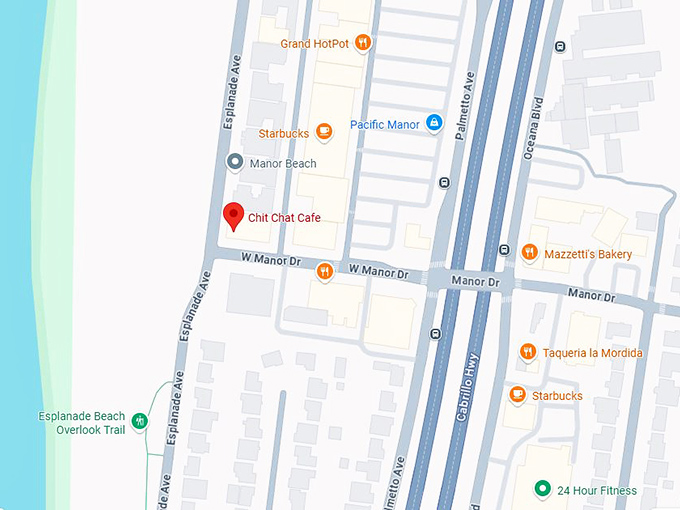 chit chat cafe (5 w manor dr) map