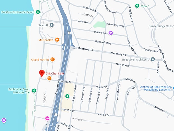 16. chit chat cafe map