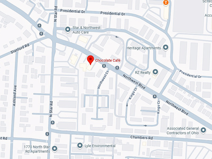 16. chocolate café map