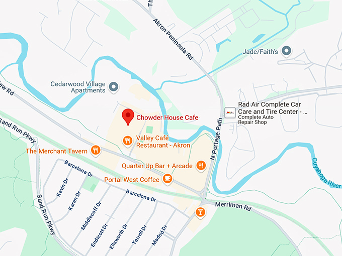 16. chowder house cafe map