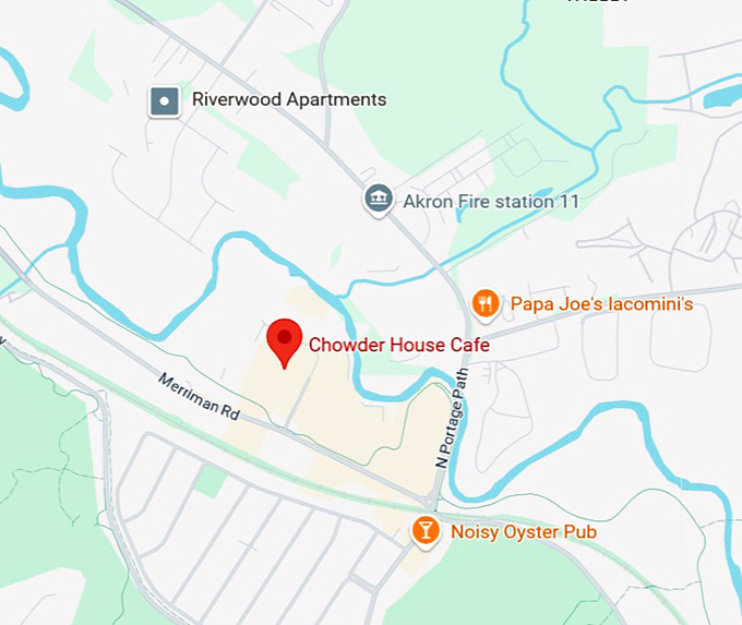 16. chowder house cafe map
