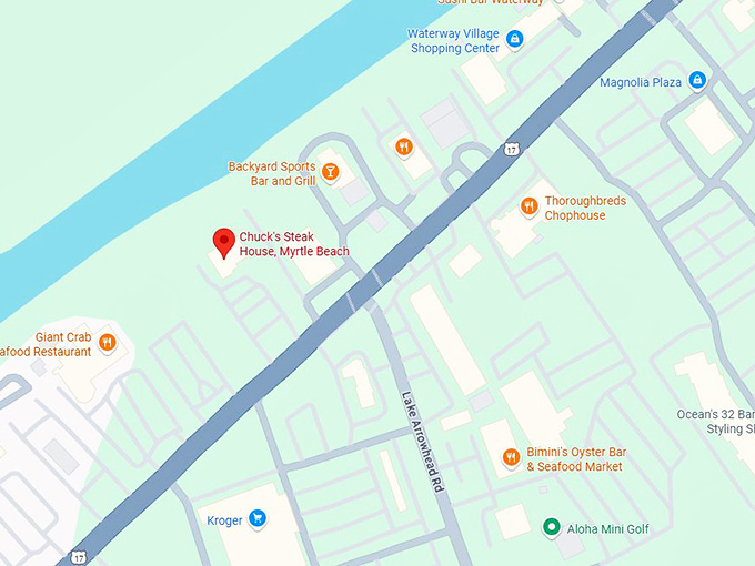 16. chuck's steak house map