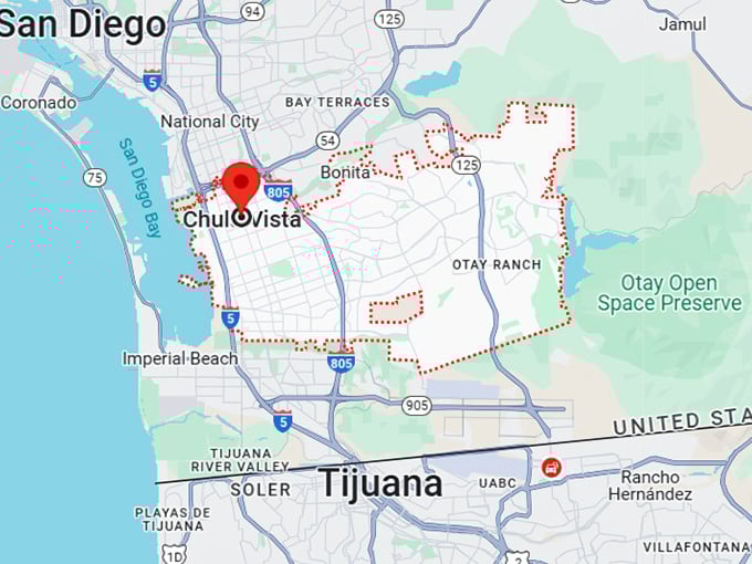 16. chula vista, ca map