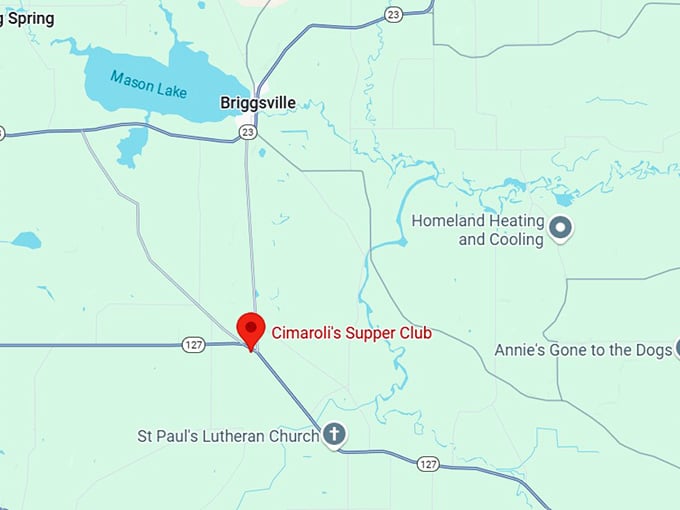 16. cimaroli's supper club map