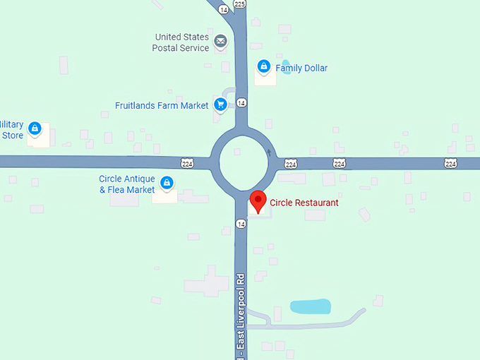 16. circle restaurant map