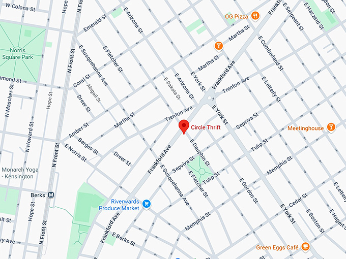 16. circle thrift map