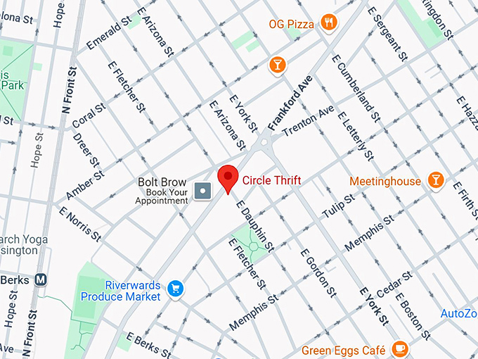 16. circle thrift map