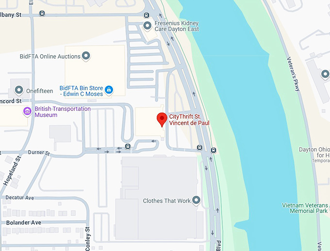 citythrift st. vincent de paul map