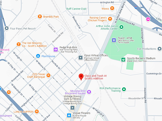 16. class and trash at scott’s addition map