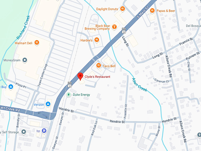 16. clyde's restaurant map