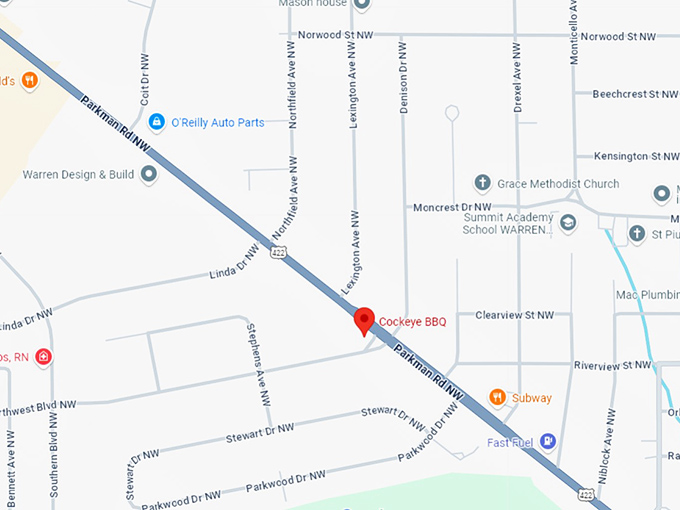 16. cockeye bbq map