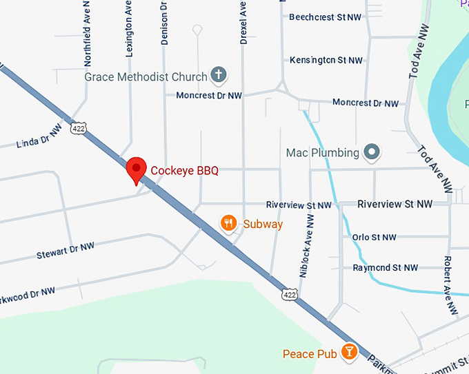 16. cockeye bbq map