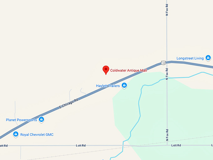 16. coldwater antique mall llc map