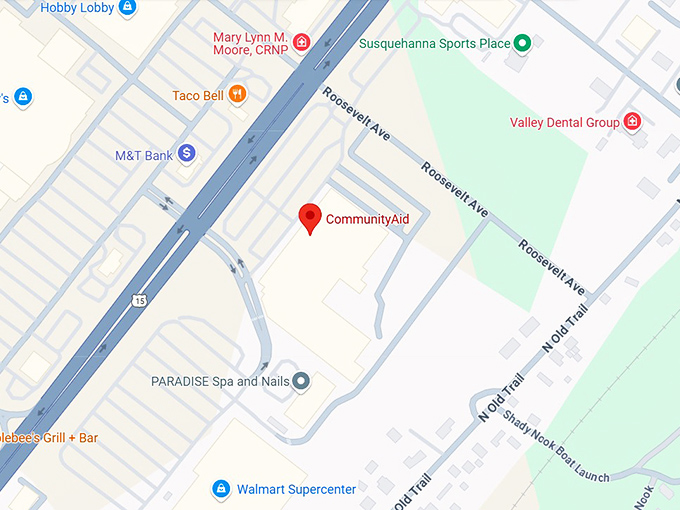 16. communityaid thrift store map