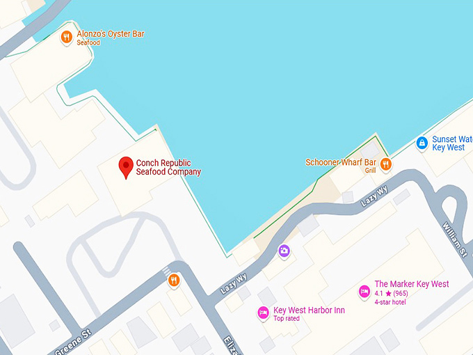 16. conch republic seafood company map
