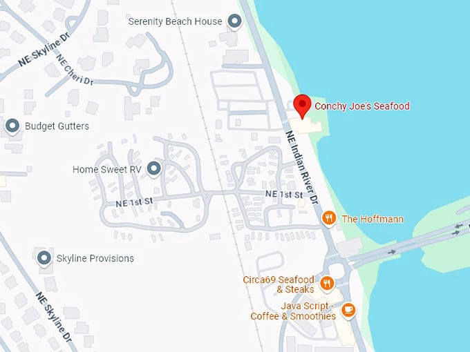 16. conchy joe's seafood map