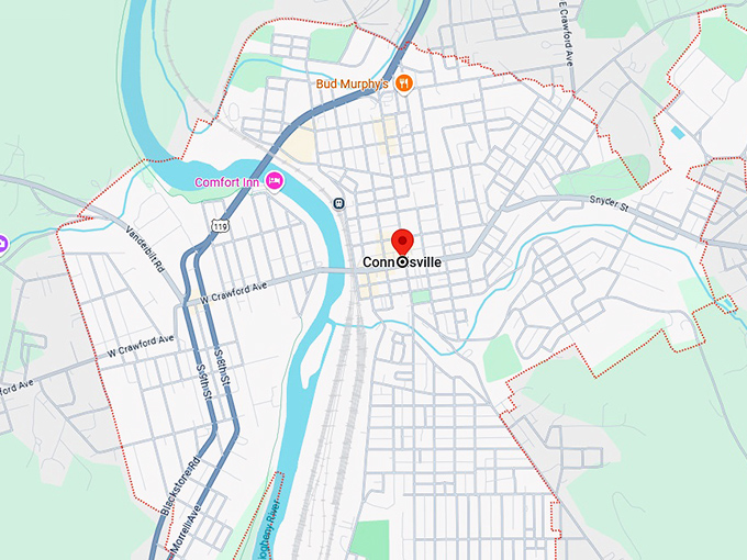 16. connellsville map
