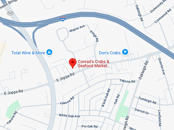 16. conrad's crabs & seafood market parkville,md map