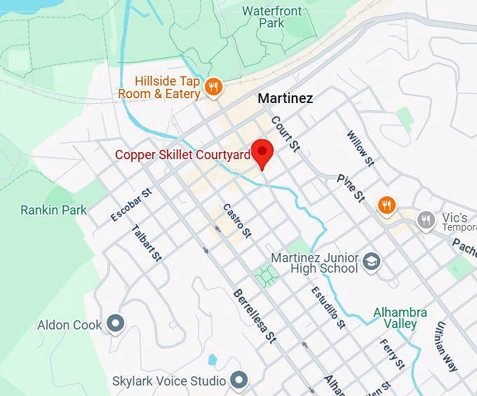 16. copper skillet courtyard map