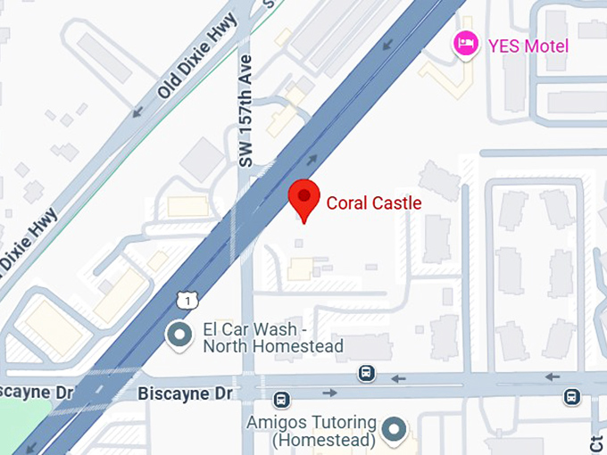 16. coral castle map