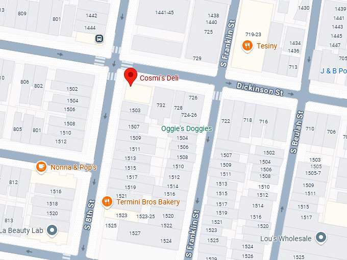 16. cosmi's deli map